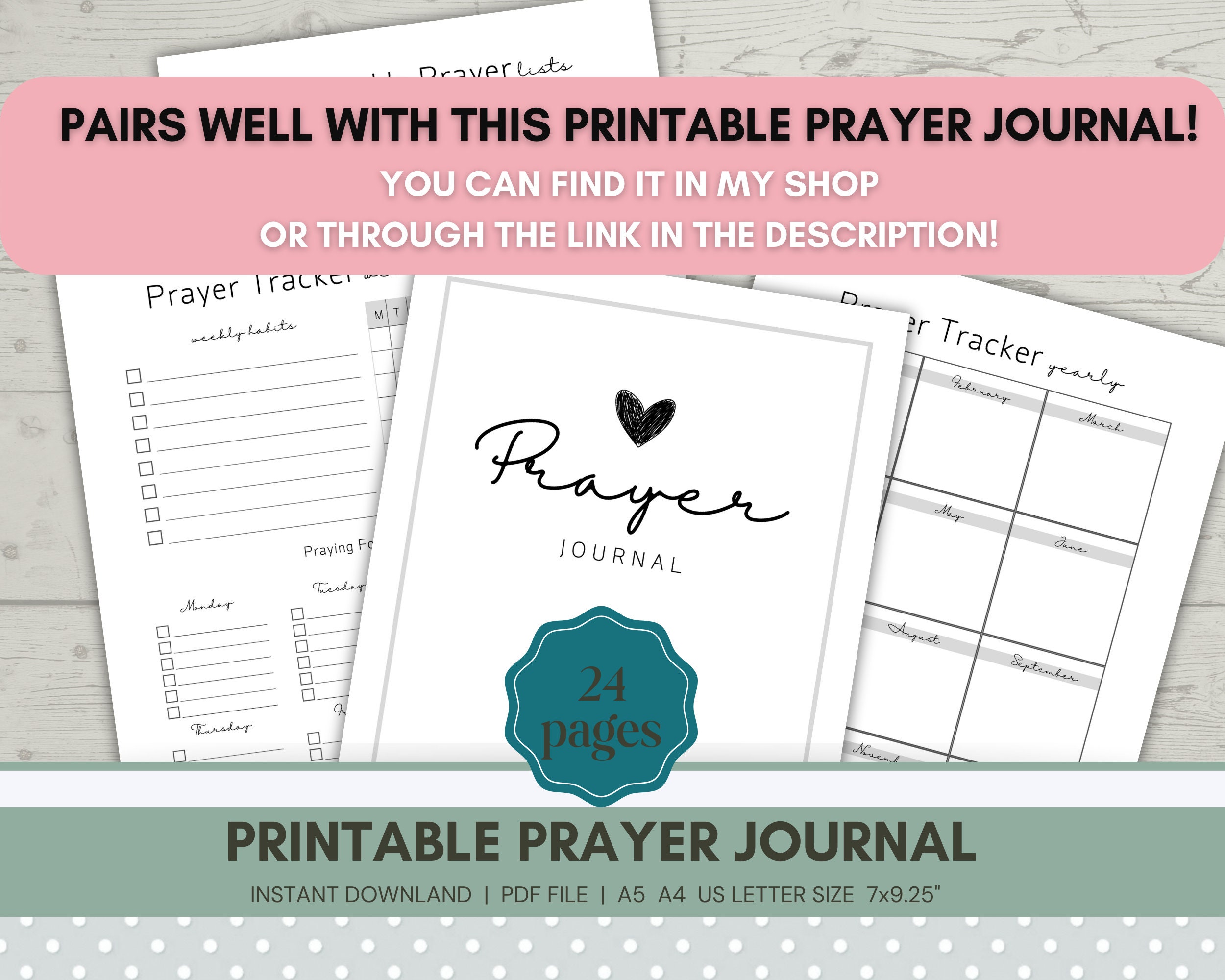 Printable Prayer Board Kit, Prayer Cards, Scripture Cards, Praise and ...
