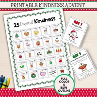31 Days of Kindness Calendar - Christmas - Etsy