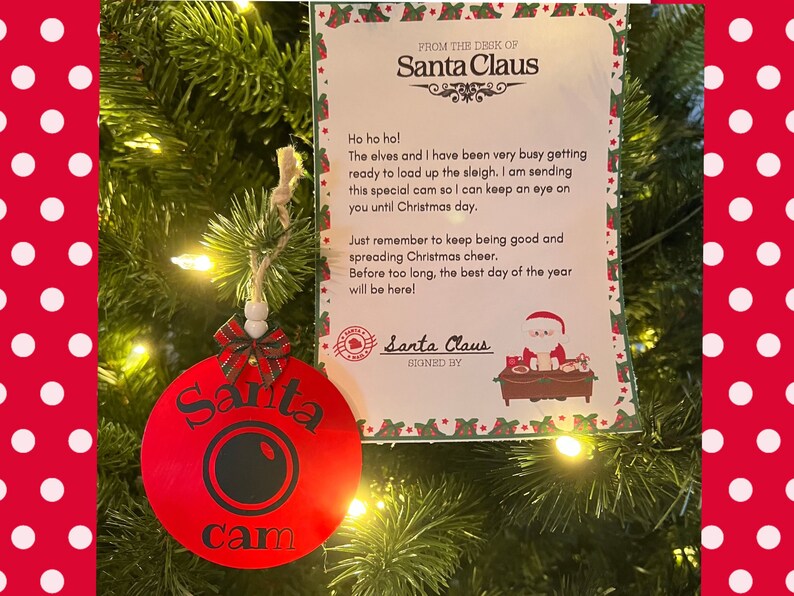 Santa Cam Letter, Printable Letter to Santa - Etsy