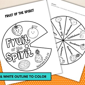 Printable Fruit of the Spirit Spinner Craft for Kids, Fruits of the ...