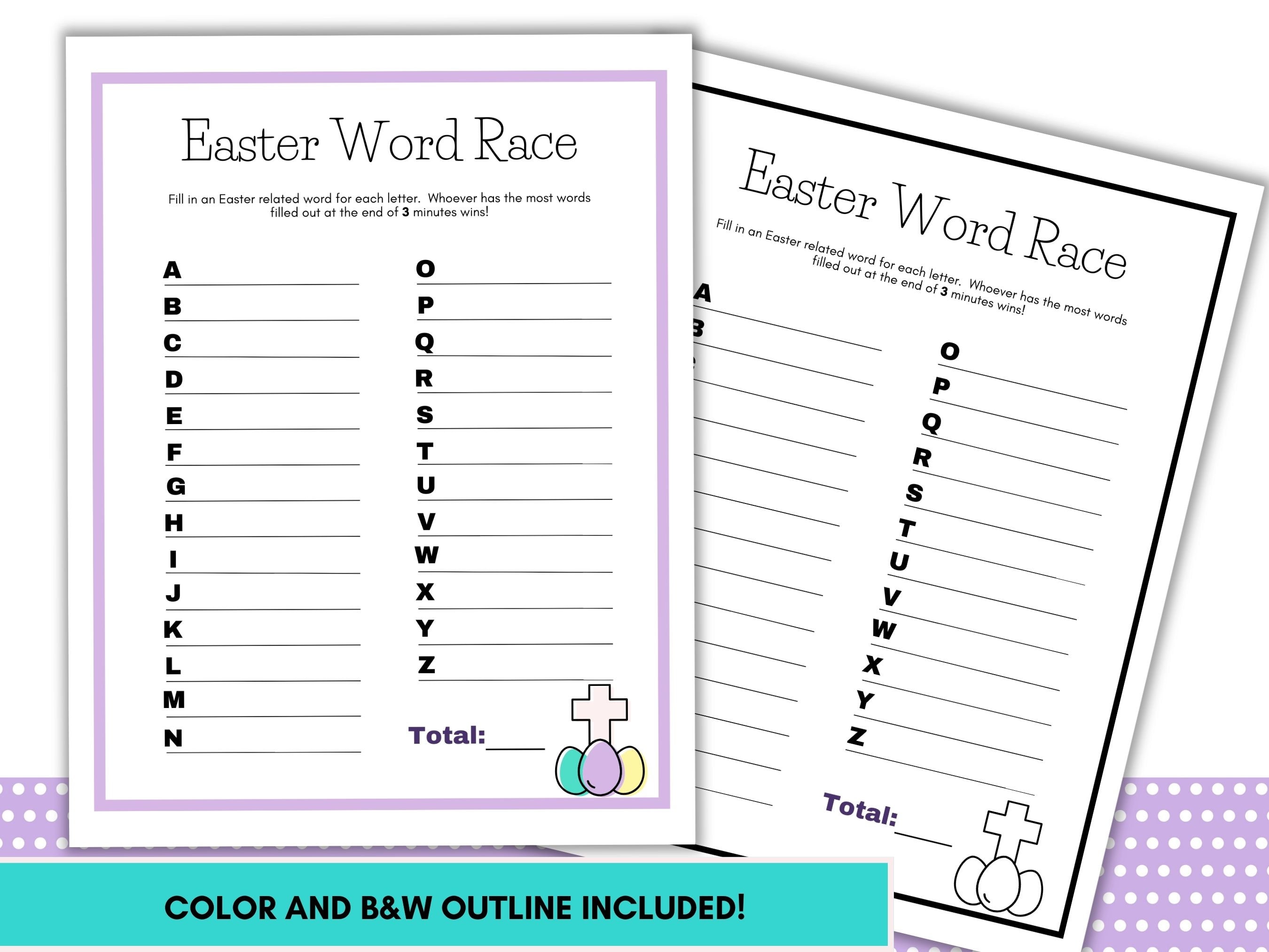 Printable Easter Bible Game Bundle, Trivia, Word Scramble (digital ...