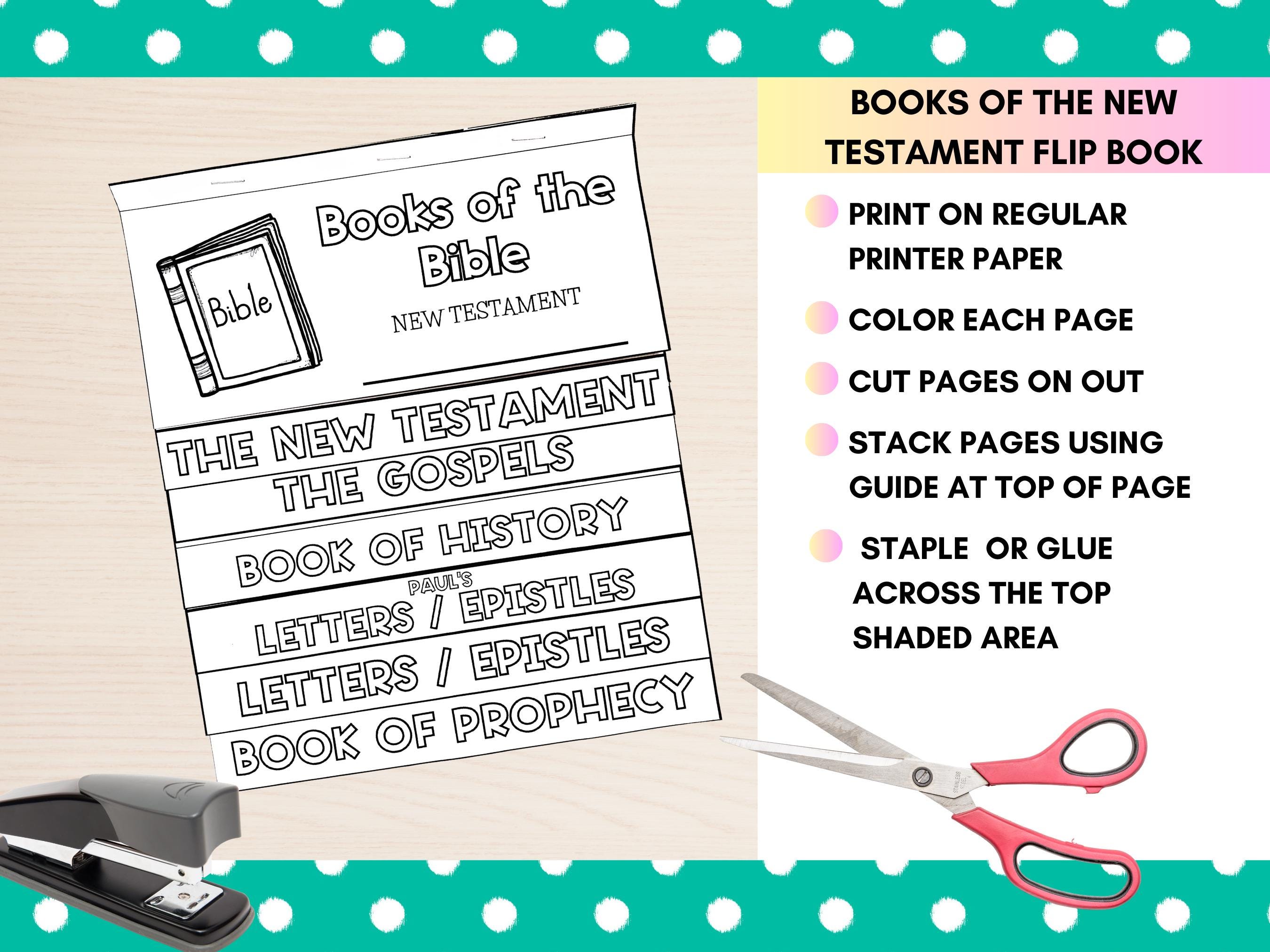 New Testament Books of the Bible Printable Flip Book, Books of the ...