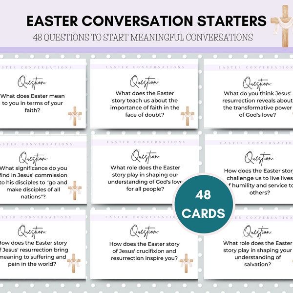 Easter Trivia Cards - Etsy