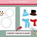 Printable Snowman Craft, Snowman Cut & Paste - Etsy