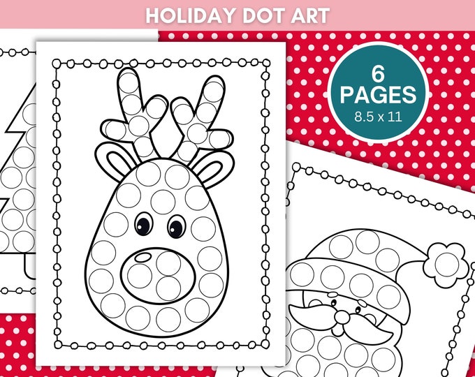 Digital Mandala Dot Painting Christmas/winter 2018 Design Ebook 12 ...