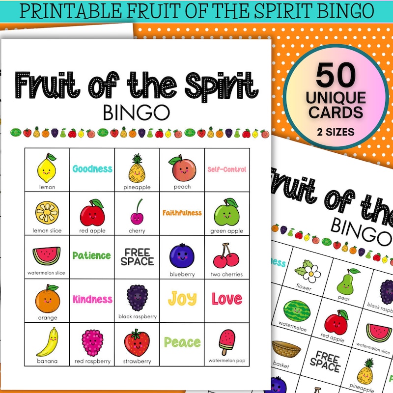 Fruits Matching Cards - Etsy