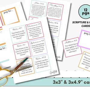 Printable Prayer Board Kit, Prayer Cards, Scripture Cards, Praise and ...
