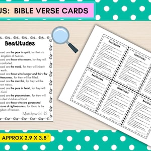 Printable Beatitudes Bible Craft for Kids, Beatitude Craft, Christian ...
