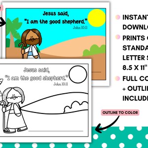 The Good Shepherd Bible Craft for Kids, Jesus Shepherd, Christian ...