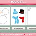 Printable Snowman Craft, Snowman Cut & Paste - Etsy