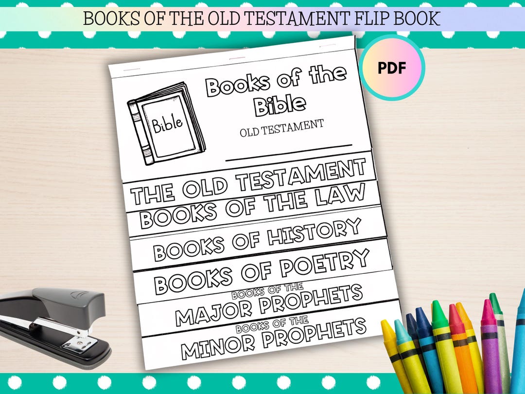 Old Testament Books of the Bible Printable Flip Book, Books of the ...