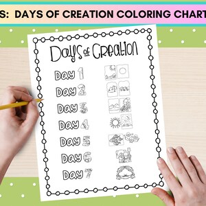 Printable Days of Creation Decoder Wheel Riddles for Kids, Creation ...