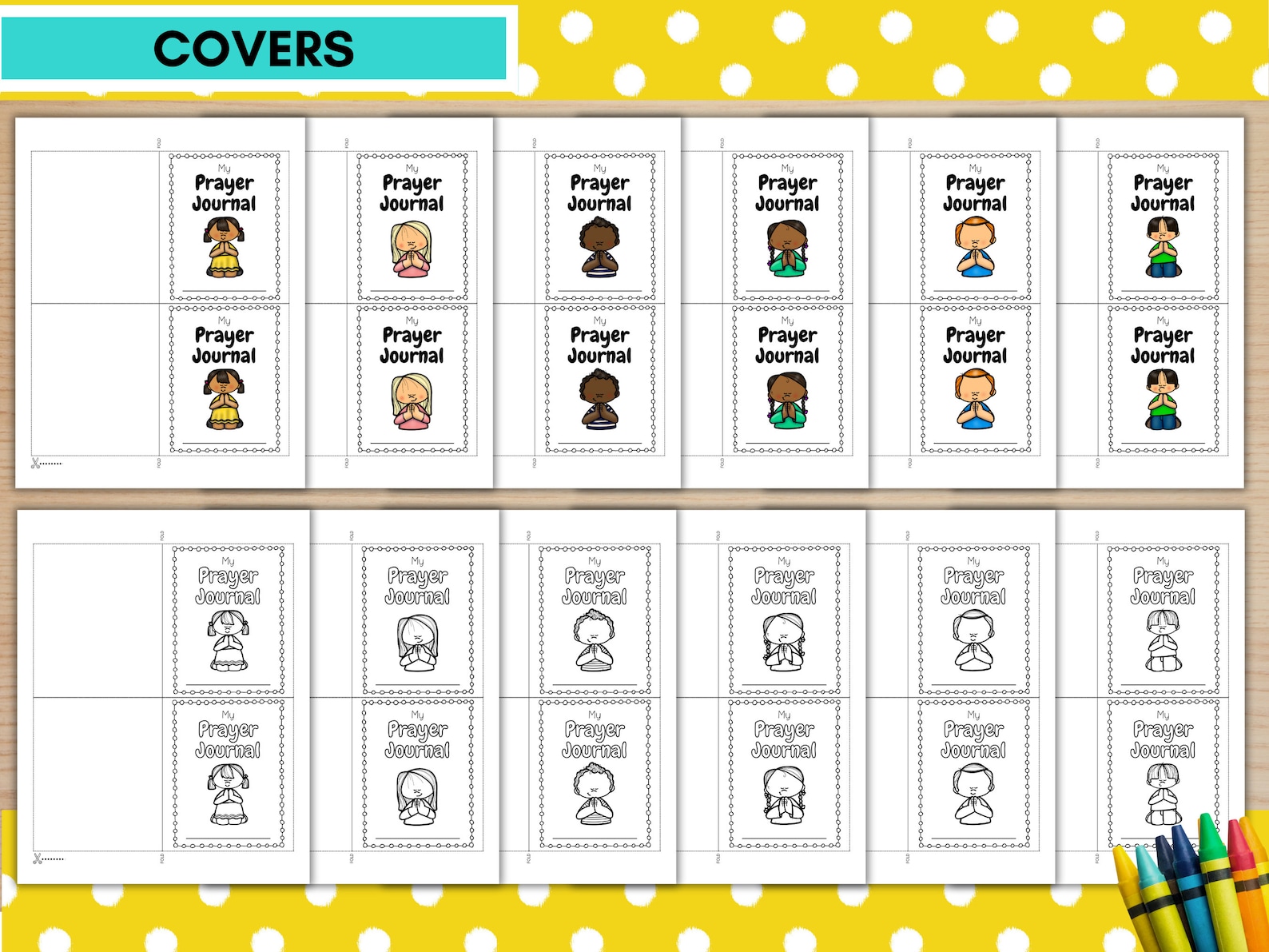 Printable Prayer Journal Mini Book for Kids, Prayer Activity for Kids ...