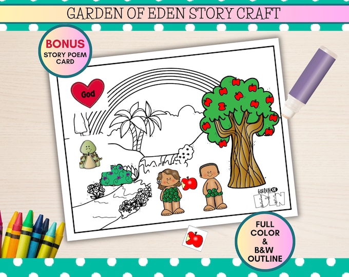 Adam and Eve Sunday School Craft, Bible Story Activities for Kids ...