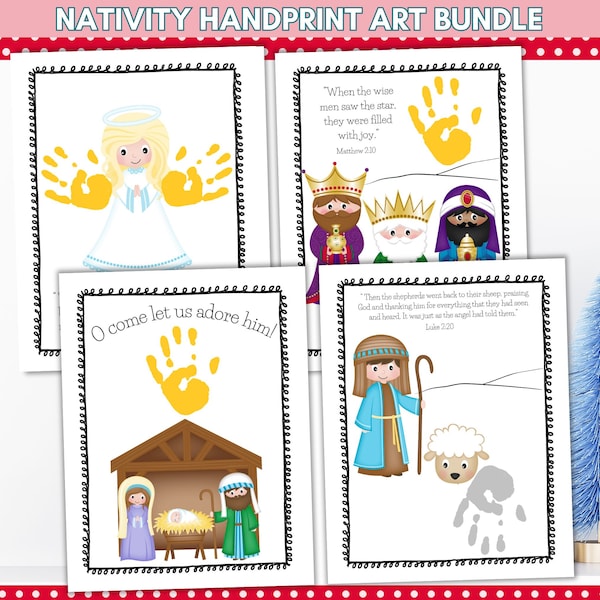 Nativity Handprint - Etsy