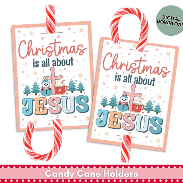 Candy Cane Tags - Etsy