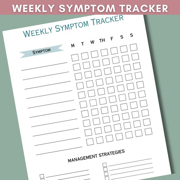 Symptom Tracker - Etsy