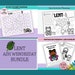 Ash Wednesday Activity Bundle, Christian Lent Printable Activities ...