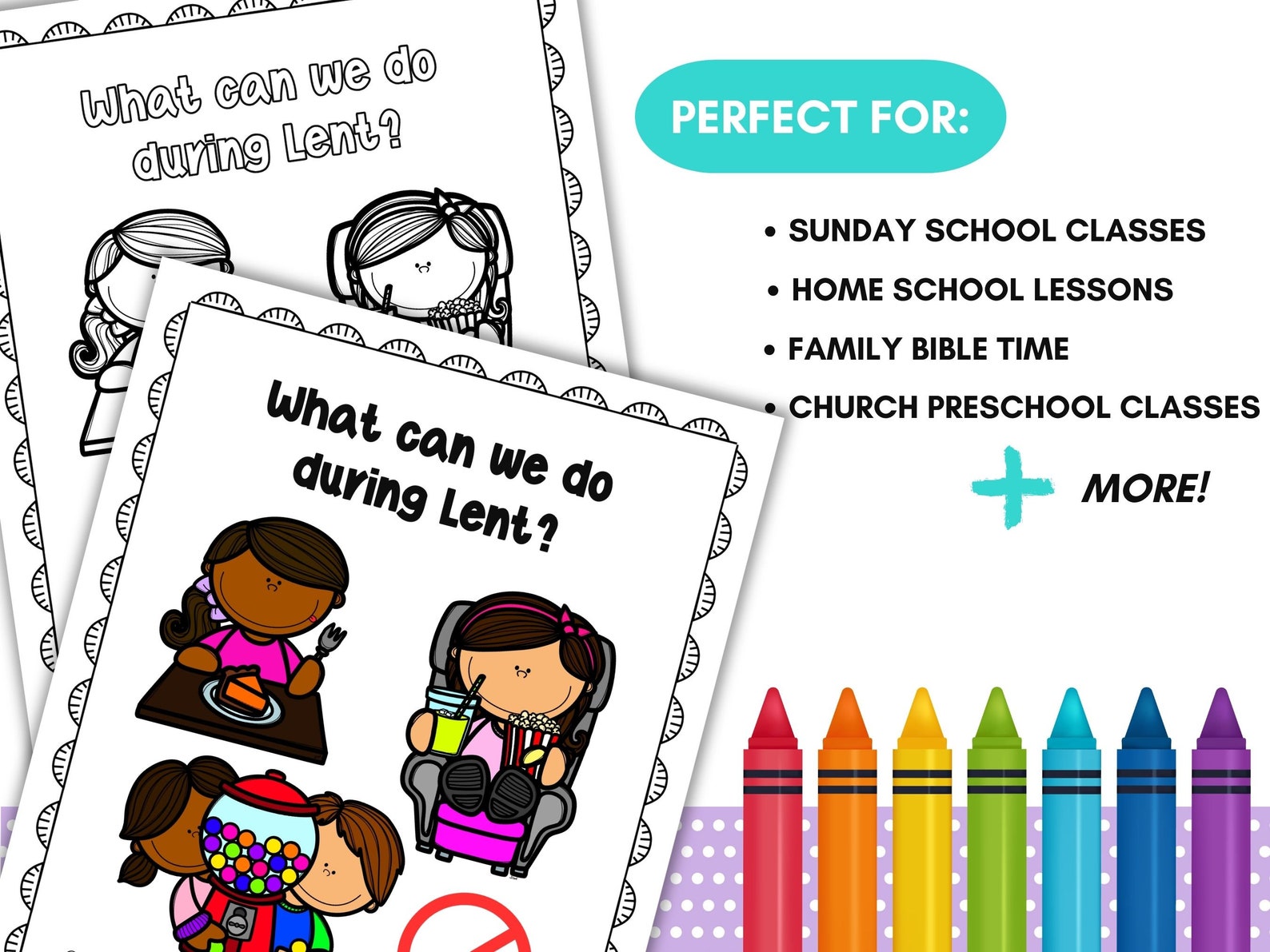 Printable Ash Wednesday and Lent Poster Set, Bible Easter Story ...