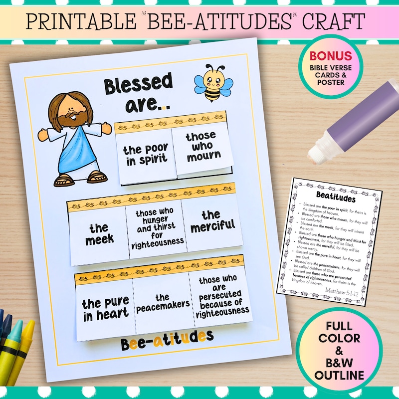 Beatitudes Bookmark - Etsy