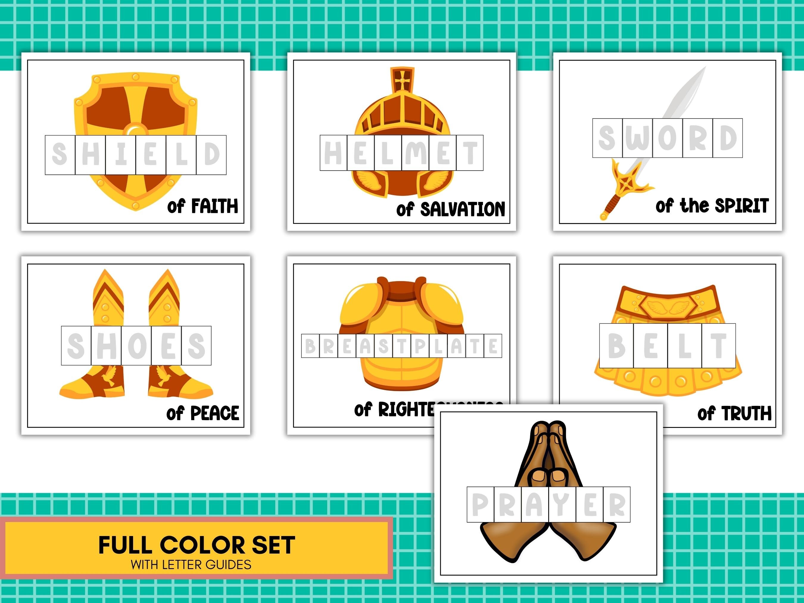 Printable Armor of God Cut & Paste Activity, Armor of God Craft ...