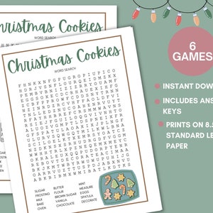 Christmas Word Search Bundle, Holiday Word Searches, Nativity Word ...