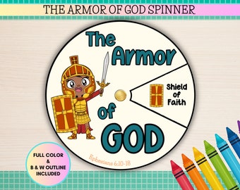 Armor of God Printable Activity Pack for Kids | Coloring Page ...