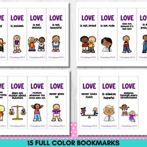 1 Corinthians 13, Christian Valentine Printable Bookmarks, Christian ...