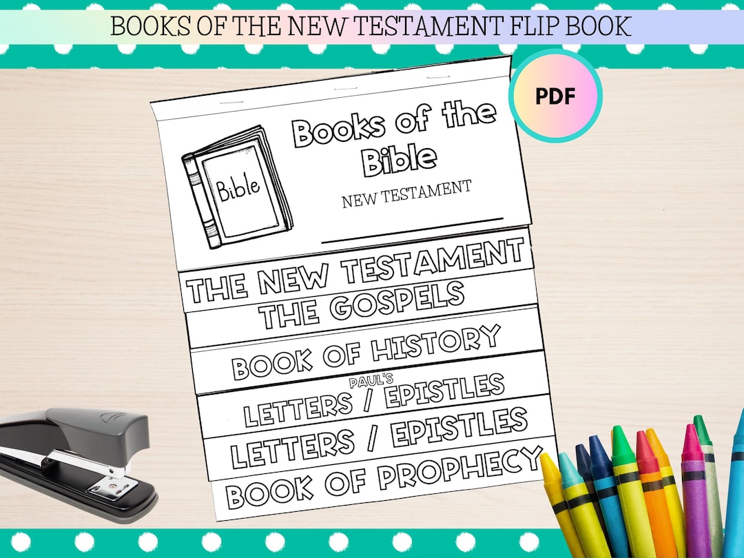 New Testament Books of the Bible Printable Flip Book, Books of the ...