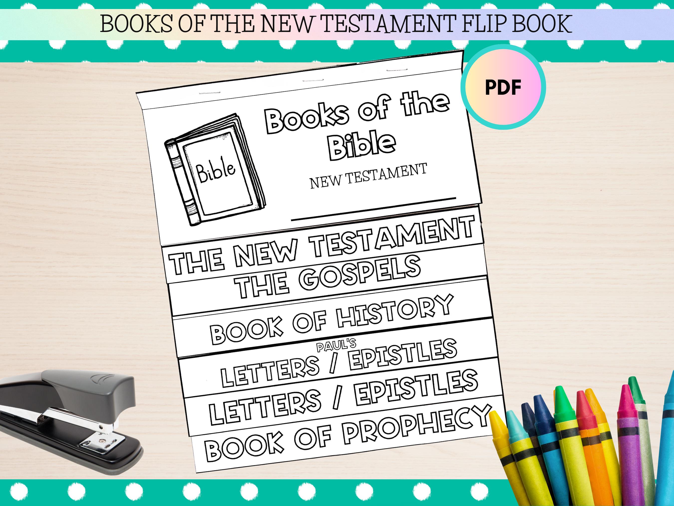 New Testament Books of the Bible Printable Flip Book, Books of the ...