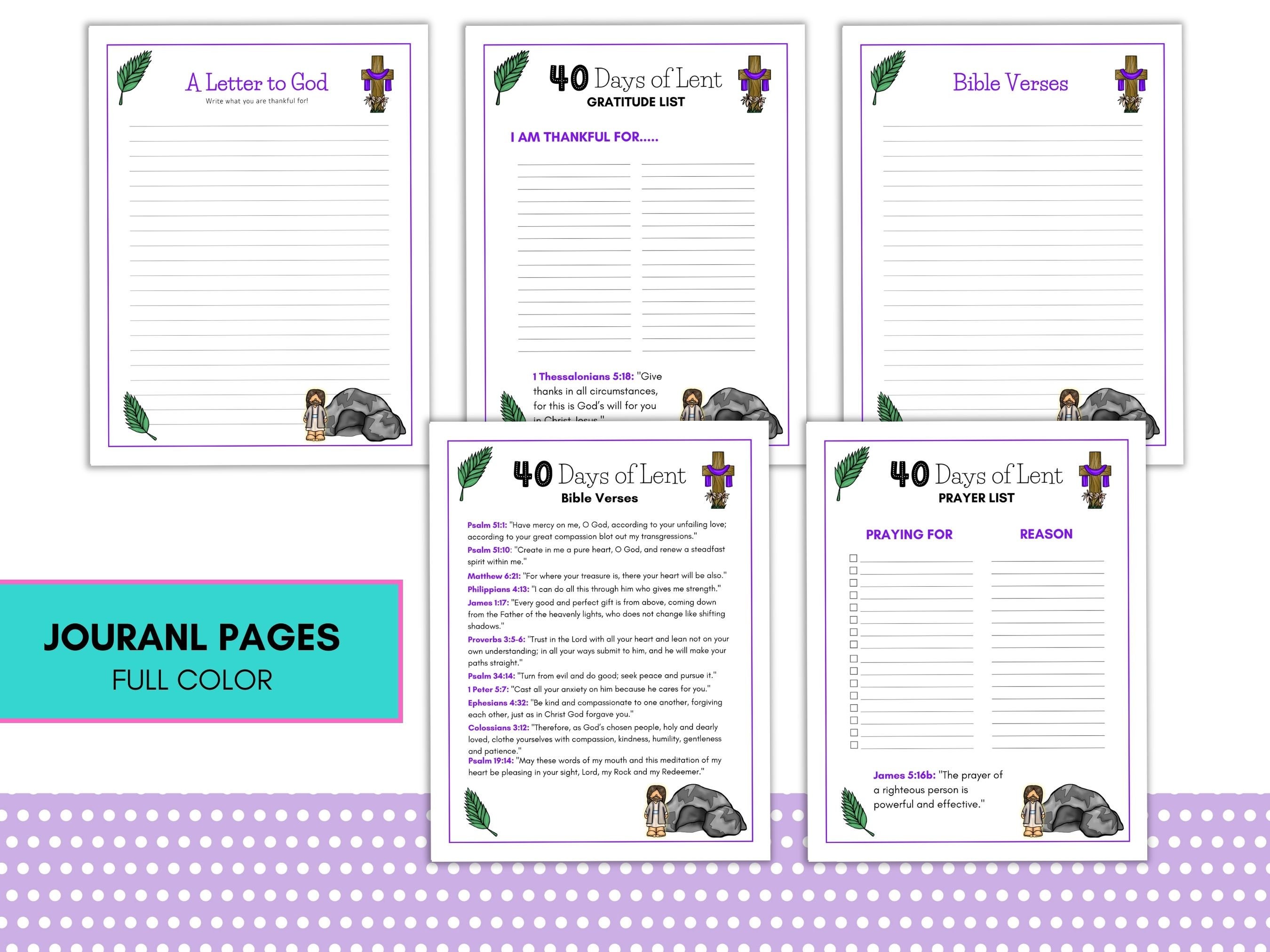 Ash Wednesday Activity Bundle, Christian Lent Printable Activities ...