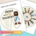 Printable Jesus and His Disciples Spinner Craft for Kids, 12 Disciples ...