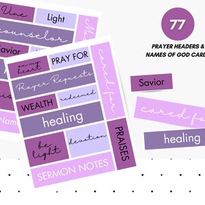 Printable Prayer Board Kit, Prayer Cards, Scripture Cards, Praise and ...