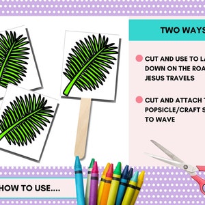 Printable Palm Sunday Puppet Set, Palm Sunday Craft, Christian ...