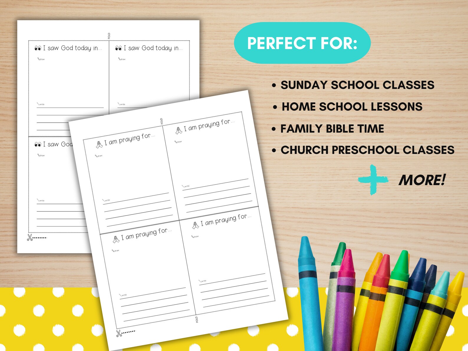 Printable Prayer Journal Mini Book for Kids, Prayer Activity for Kids ...