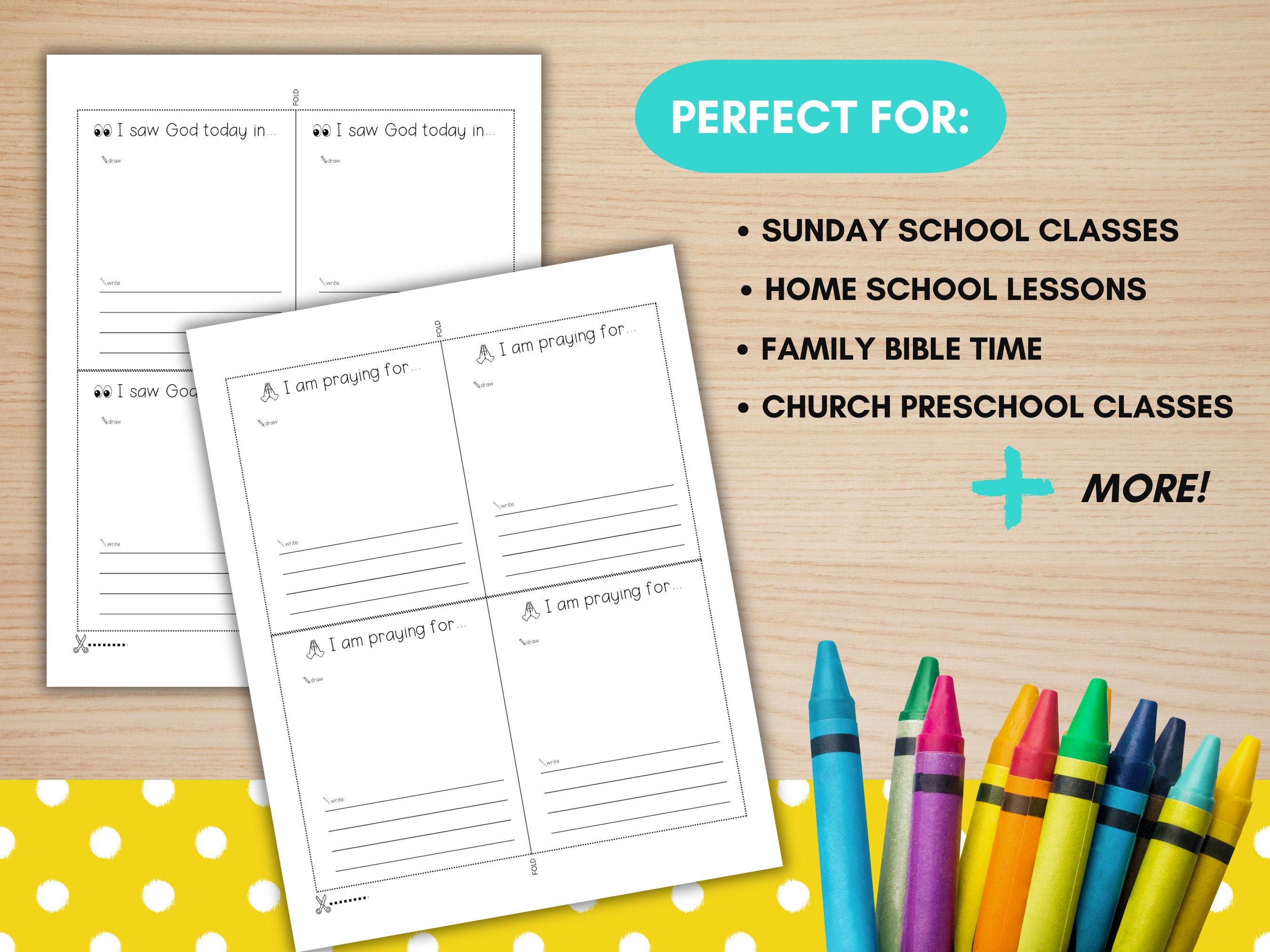 Printable Prayer Journal Mini Book for Kids, Prayer Activity for Kids ...