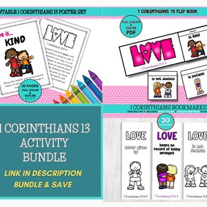 1 Corinthians 13 Posters, Bible Valentine Printable, Christian ...