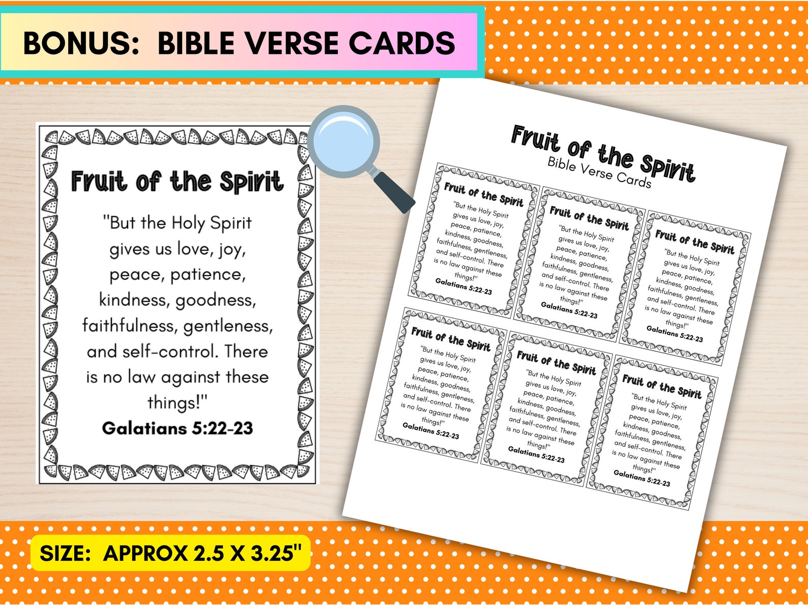 Printable Fruit of the Spirit BUNDLE, Fruits of the Spirit Activity ...
