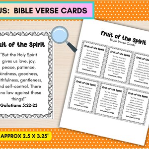 Printable Fruit of the Spirit BUNDLE, Fruits of the Spirit Activity ...