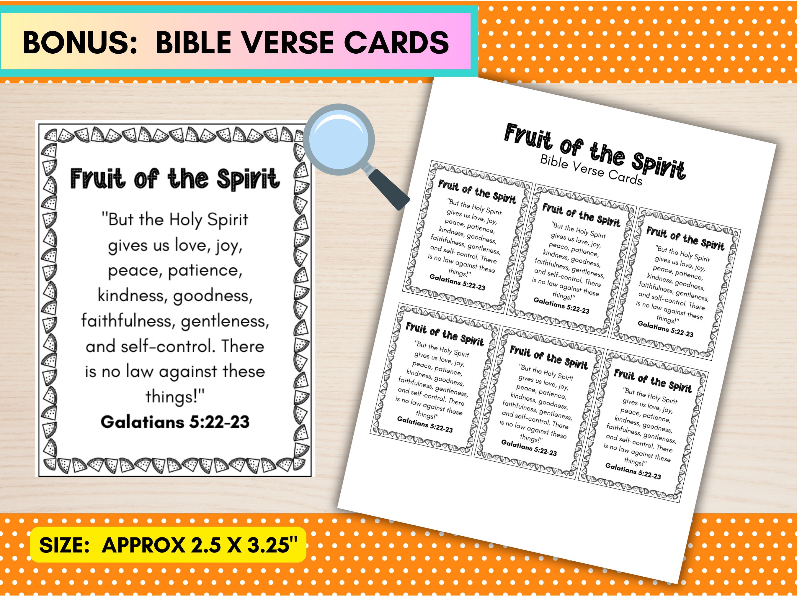 Printable Fruit of the Spirit BUNDLE, Fruits of the Spirit Activity ...