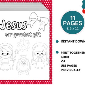 Nativity Coloring Pages, Christmas Coloring Pages, Christmas Story ...