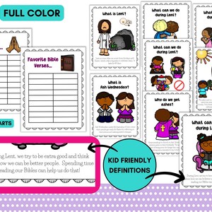 Printable Ash Wednesday and Lent Poster Set, Bible Easter Story ...