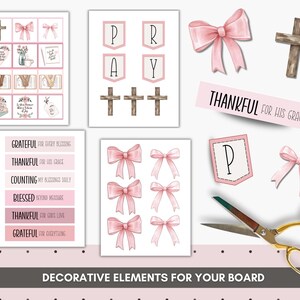 Printable Pink Prayer Board Kit, Prayer Cards, Scripture Cards, Praise ...