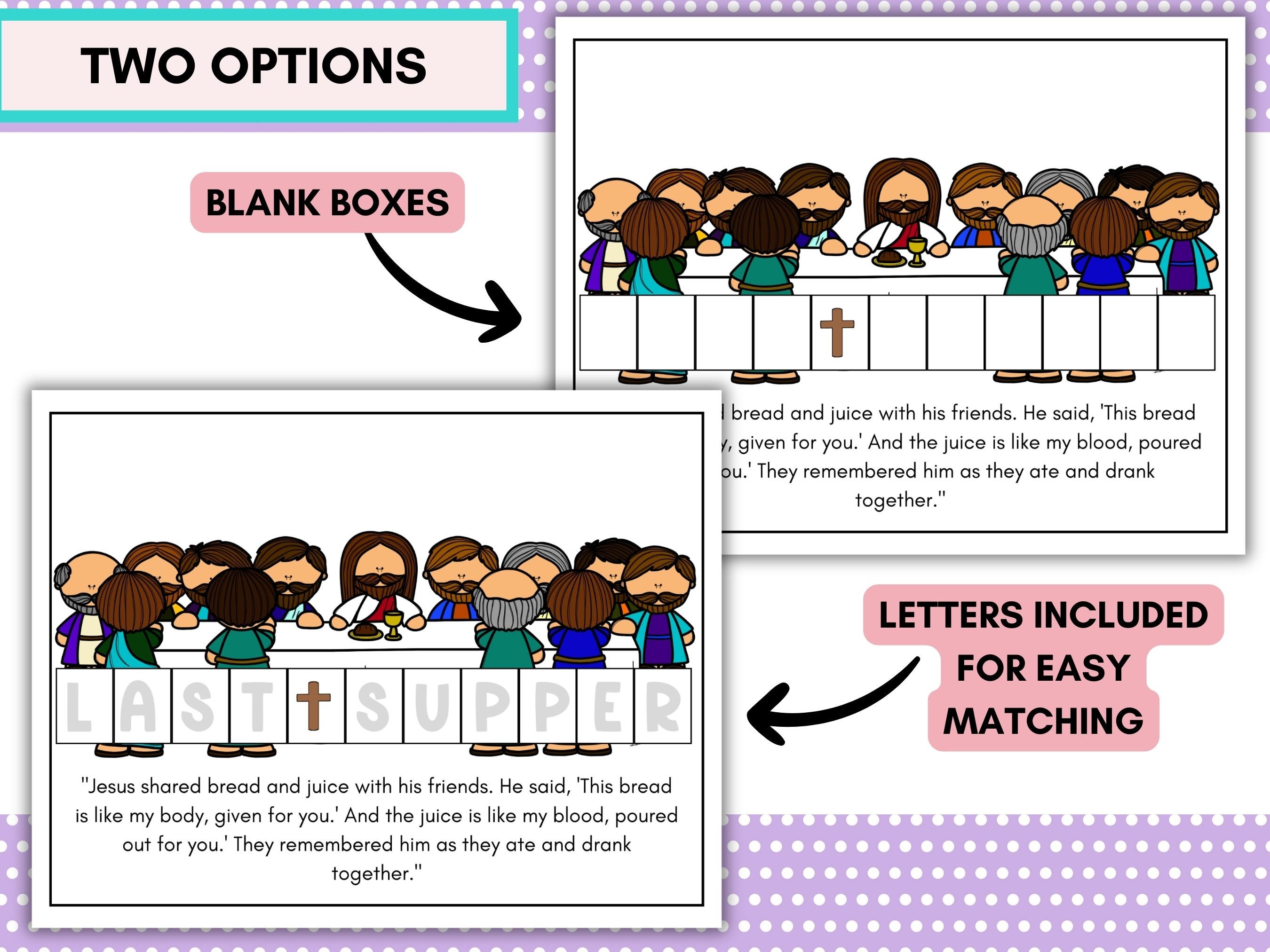 Printable Holy Week Cut & Paste Activity, Holy Week Craft, Christian ...