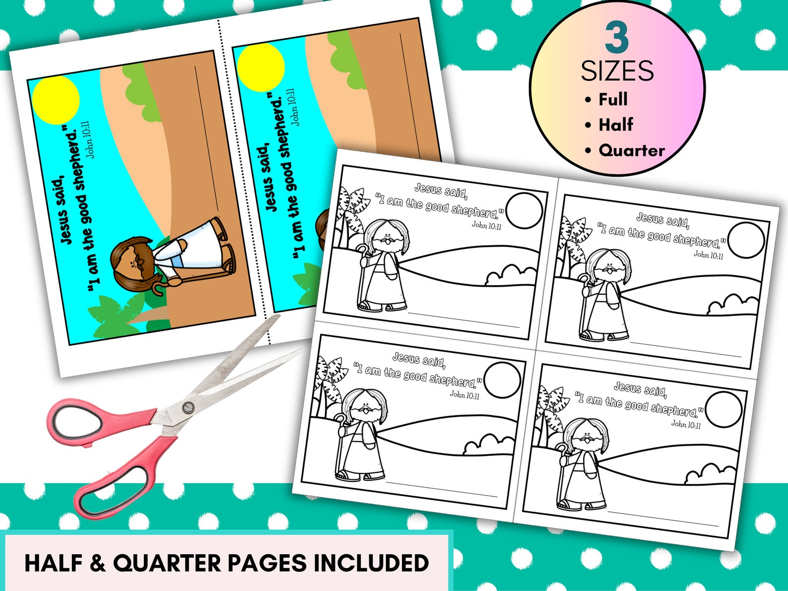 Good Shepherd Bible Craft for Kids, Christian Preschool Printable (PDF ...