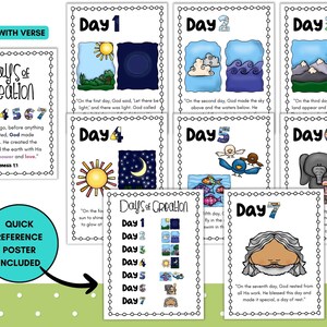 Printable Days of Creation Bundle Set, 3 Listings Included, Christian ...