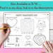 Valentine Coloring Placemat, Printable Valentine's Activity Mat ...