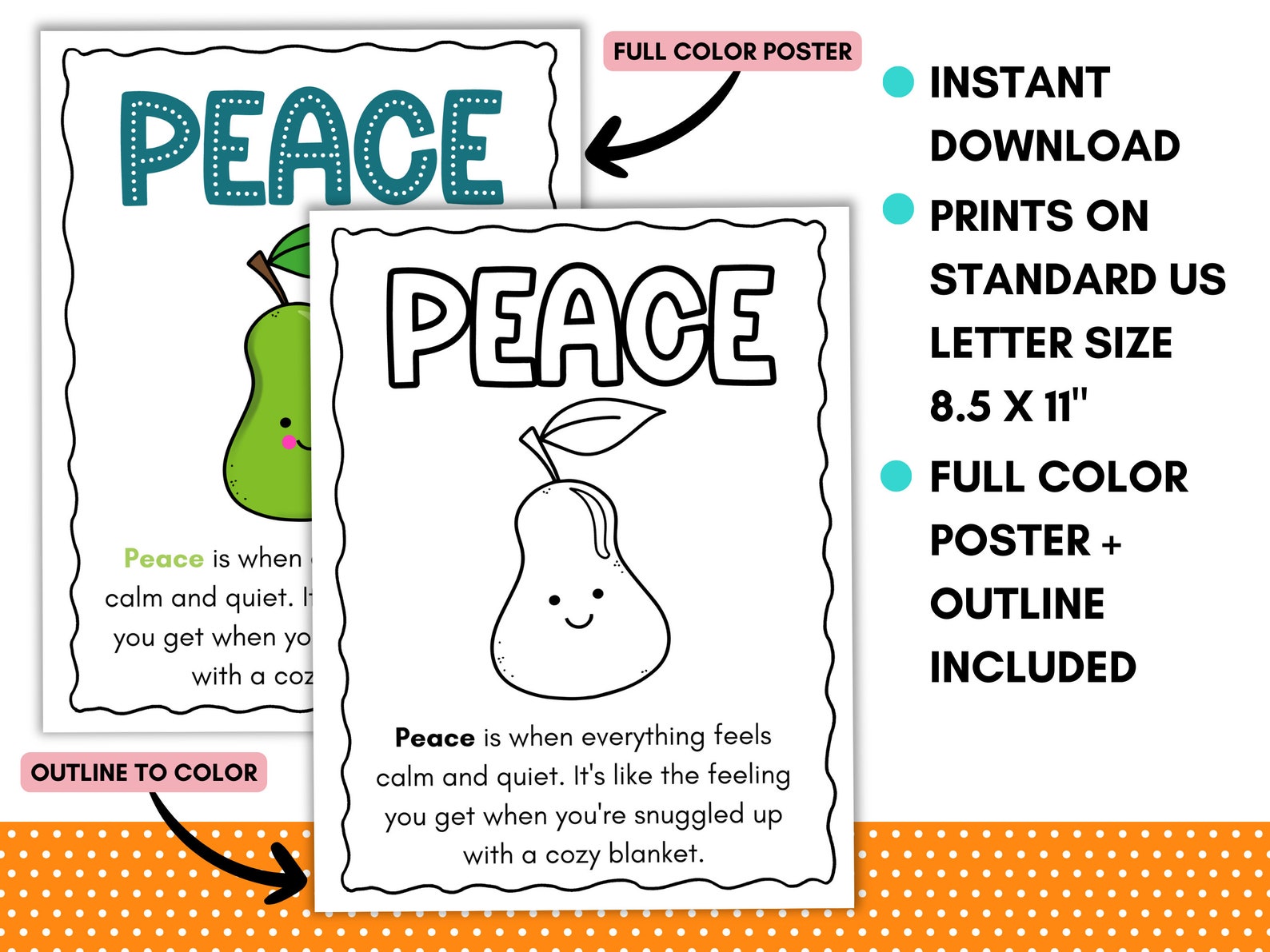 Printable Fruit of the Spirit BUNDLE, Fruits of the Spirit Activity ...