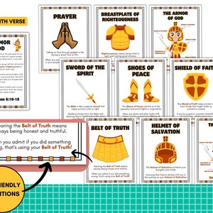 The Armor of God Printable Poster Set, Christian Preschool Printable ...