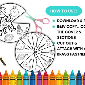 Printable Fruit of the Spirit BUNDLE, Fruits of the Spirit Activity ...
